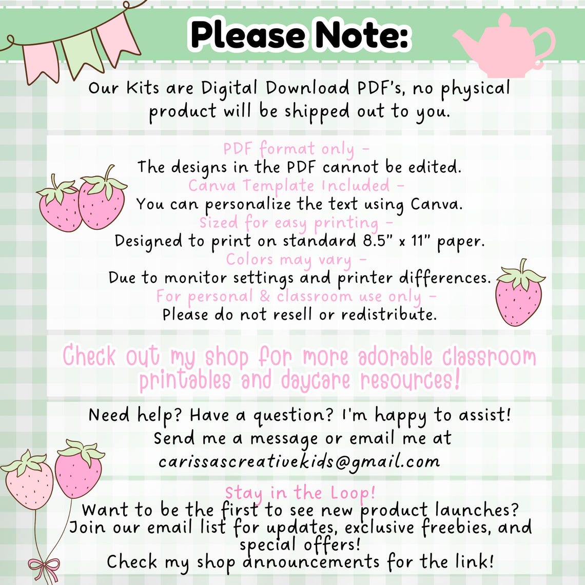 Mother’s Day Gift Craft Kit for Kids | Printable Keepsake Card ...