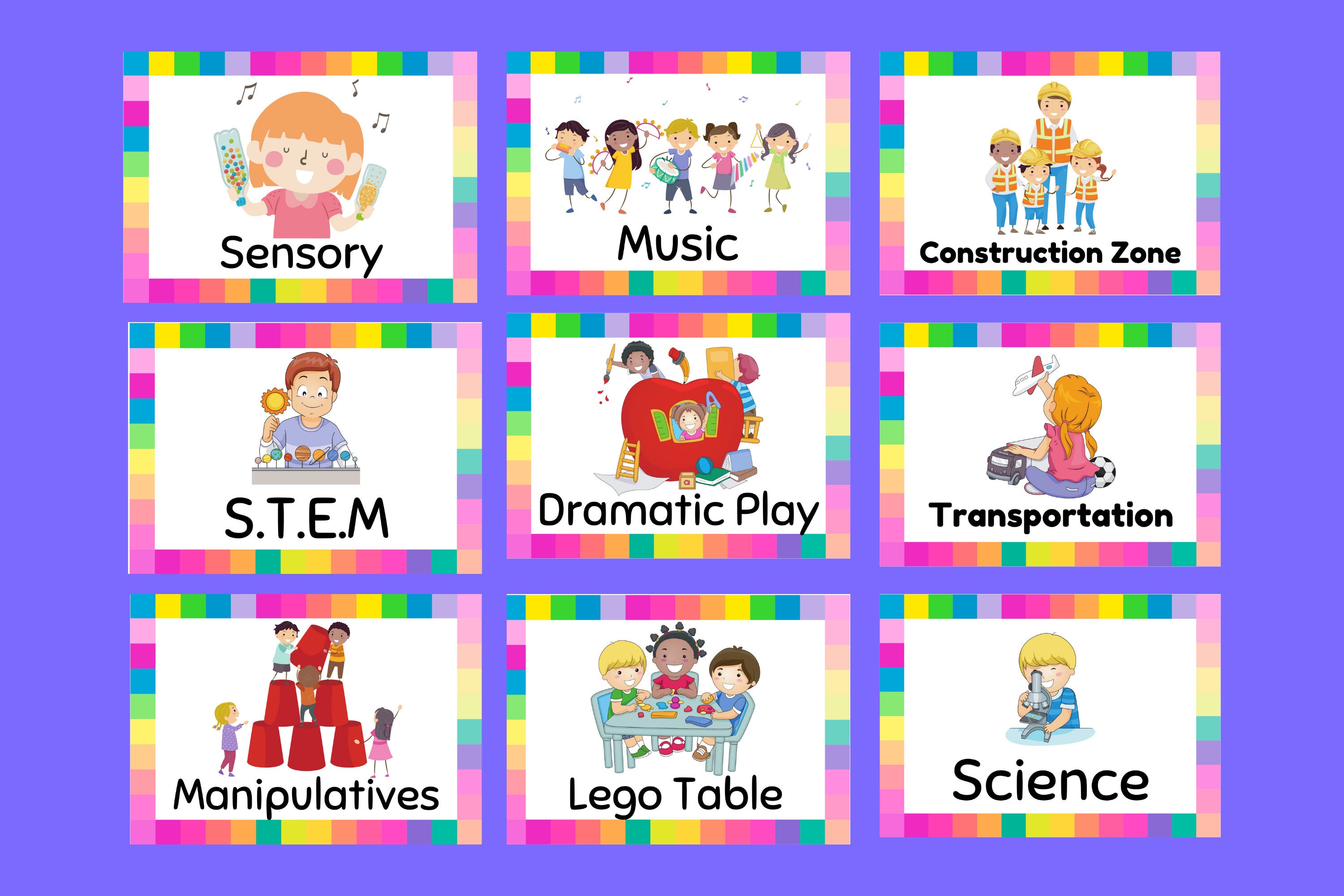 Center Signs for Daycare or Preschool Classrooms 31 PDF - Etsy Canada