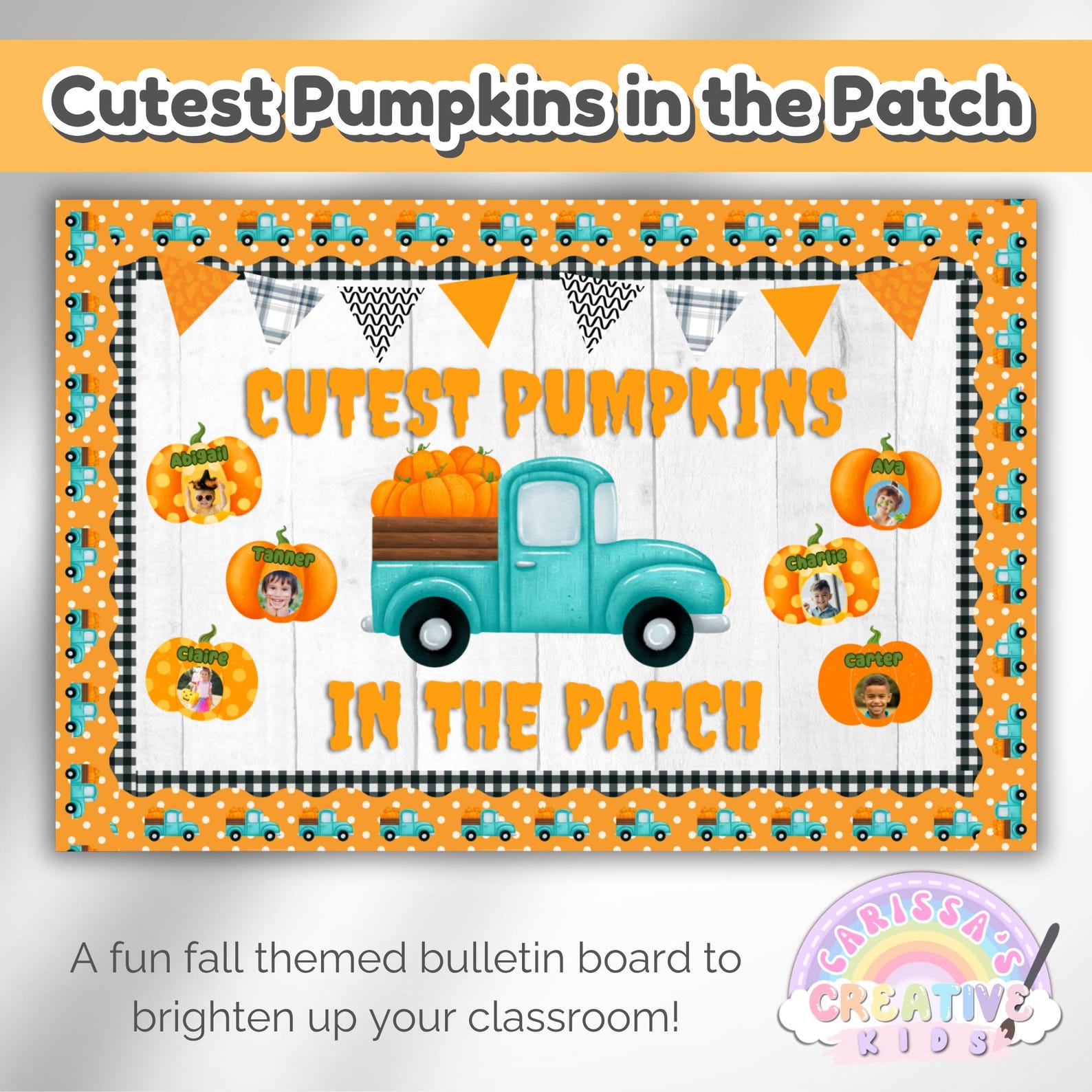 Cutest Pumpkins in the Patch Bulletin Board Kit | Classroom Decor ...