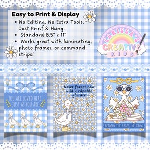 Classroom Posters Vintage Silly Goose Printable | Educational Wall Art ...