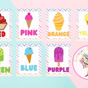 Ice Cream Themed Playroom, Daycare, Classroom Wall Art | Digital Print ...