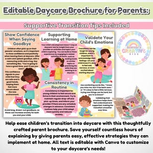 Daycare Essentials Editable Brochure Template With Tips and Tricks for ...