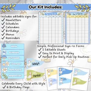 Silly Goose Editable Parent Board Kit | Daycare Bulletin Board ...