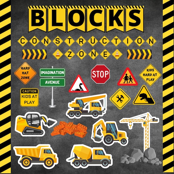 Construction Sign - Etsy