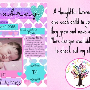 Daycare Memory Book | Daycare Goodbye Gift | Childcare Memories ...