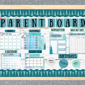 Parent Information Board for School, Daycare, Preschool, Home Childcare ...