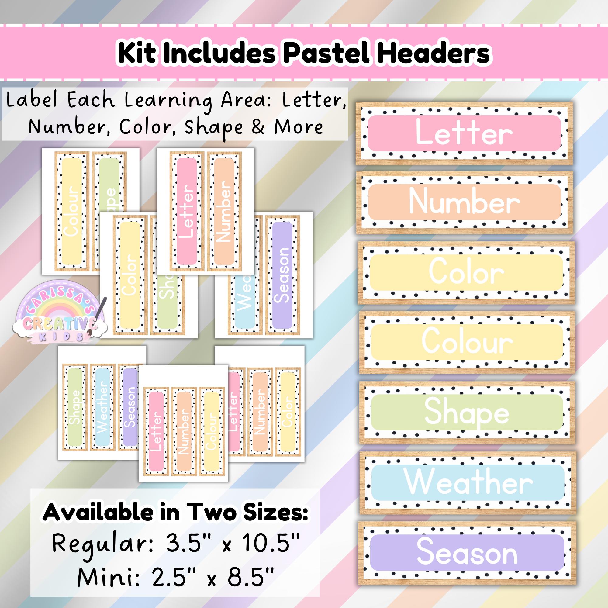 Circle Time Board | Pastel Weekly Focus Board for Preschool & Daycare ...