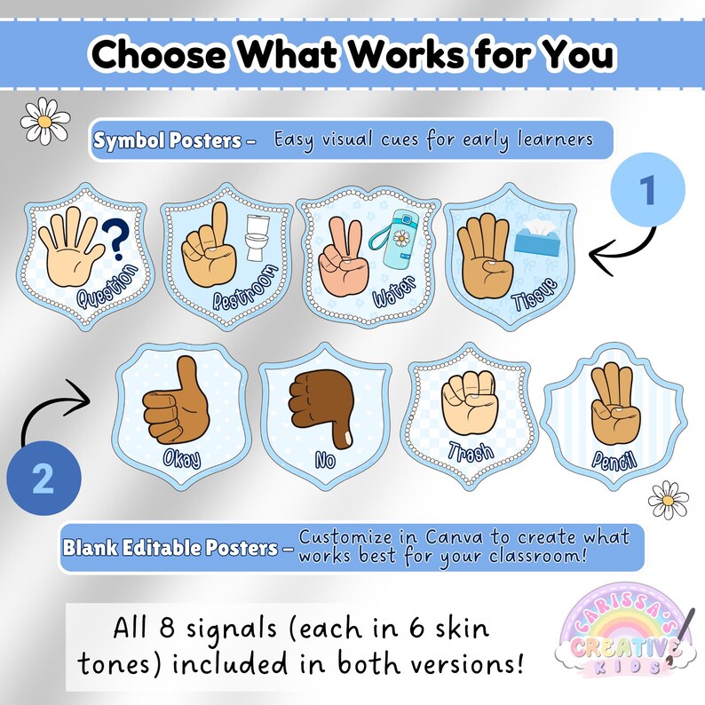 Silly Goose Hand Signal Posters | Back to School Classroom Decor ...