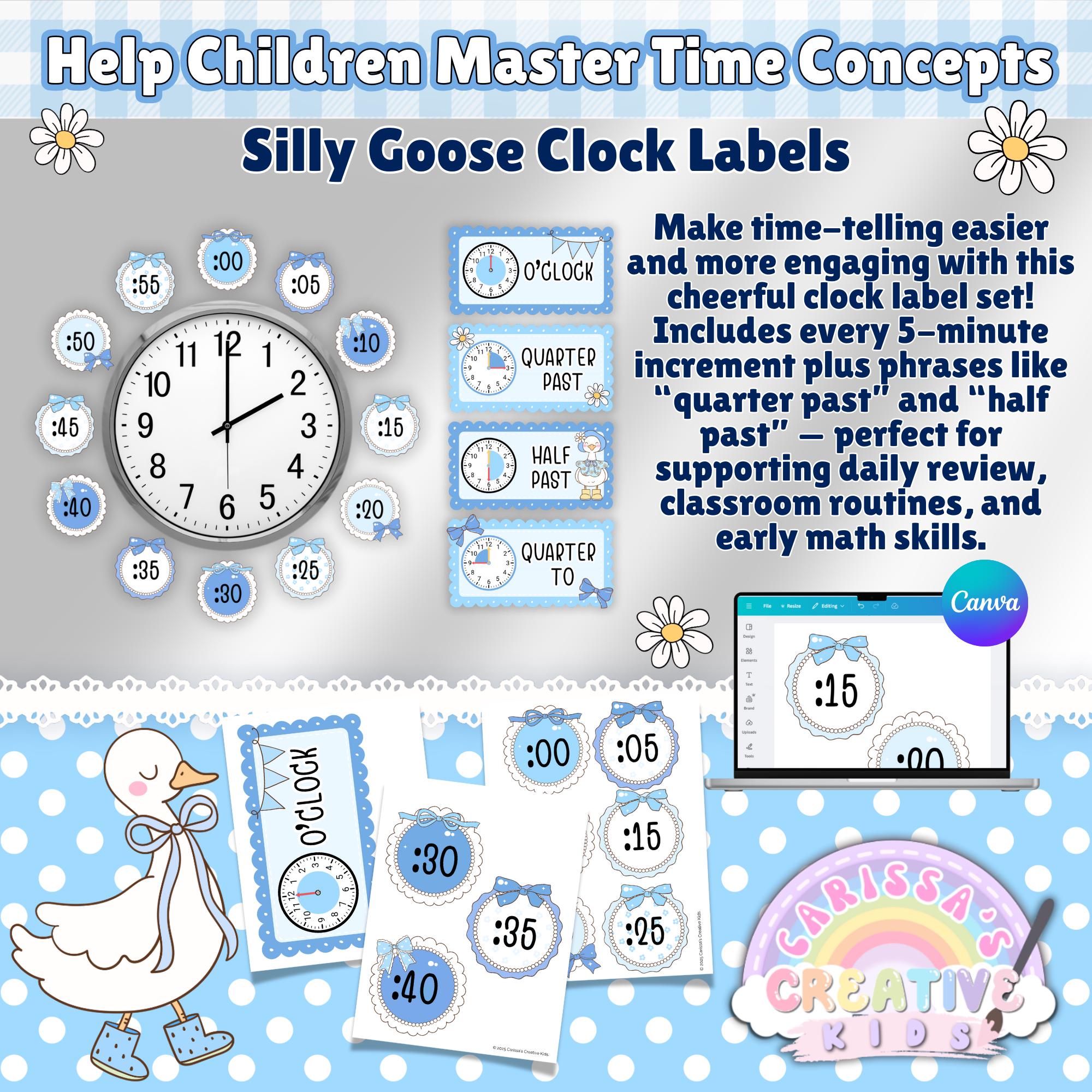 Silly Goose Classroom Decor Bundle | Alphabet Posters, Math Charts ...