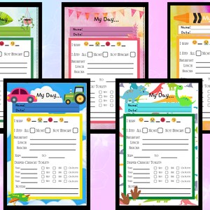 Daily Daycare Reports for Infants, Toddlers or Preschoolers - Etsy