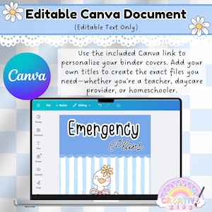 Editable Binder Covers and Spines | Silly Goose Classroom Decor Theme ...