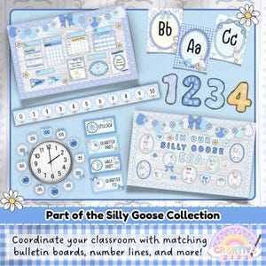 Bulletin Board Letters & Numbers | Silly Goose Classroom Decor Theme ...