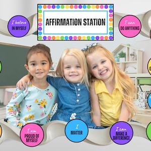 Affirmation Station Classroom Decor Daycare Printable Preschool ...