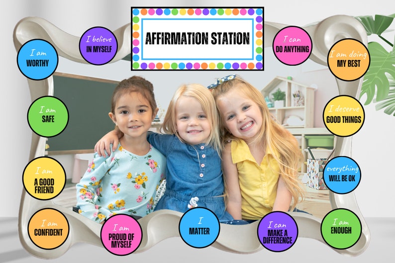 Affirmation Station Classroom Decor Daycare Printable Preschool ...