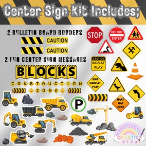 Daycare & Preschool Block Center Bulletin Board Kit | Preschool Center ...