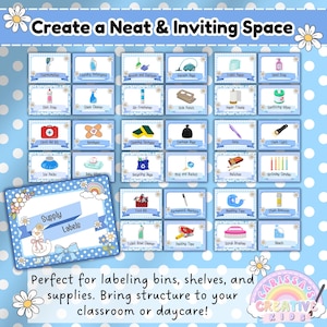 Classroom Decor Labels for Daycare & Preschool | Editable Silly Goose ...