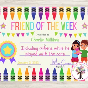 Daycare Weekly Award | Daycare Award System | Home Daycare or Daycare ...