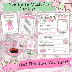 Mother’s Day Gift Craft Kit for Kids | Printable Keepsake Card ...