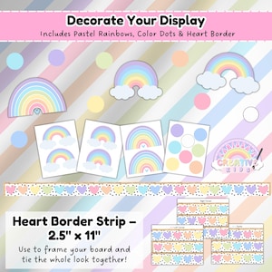 Circle Time Board | Pastel Weekly Focus Board for Preschool & Daycare ...