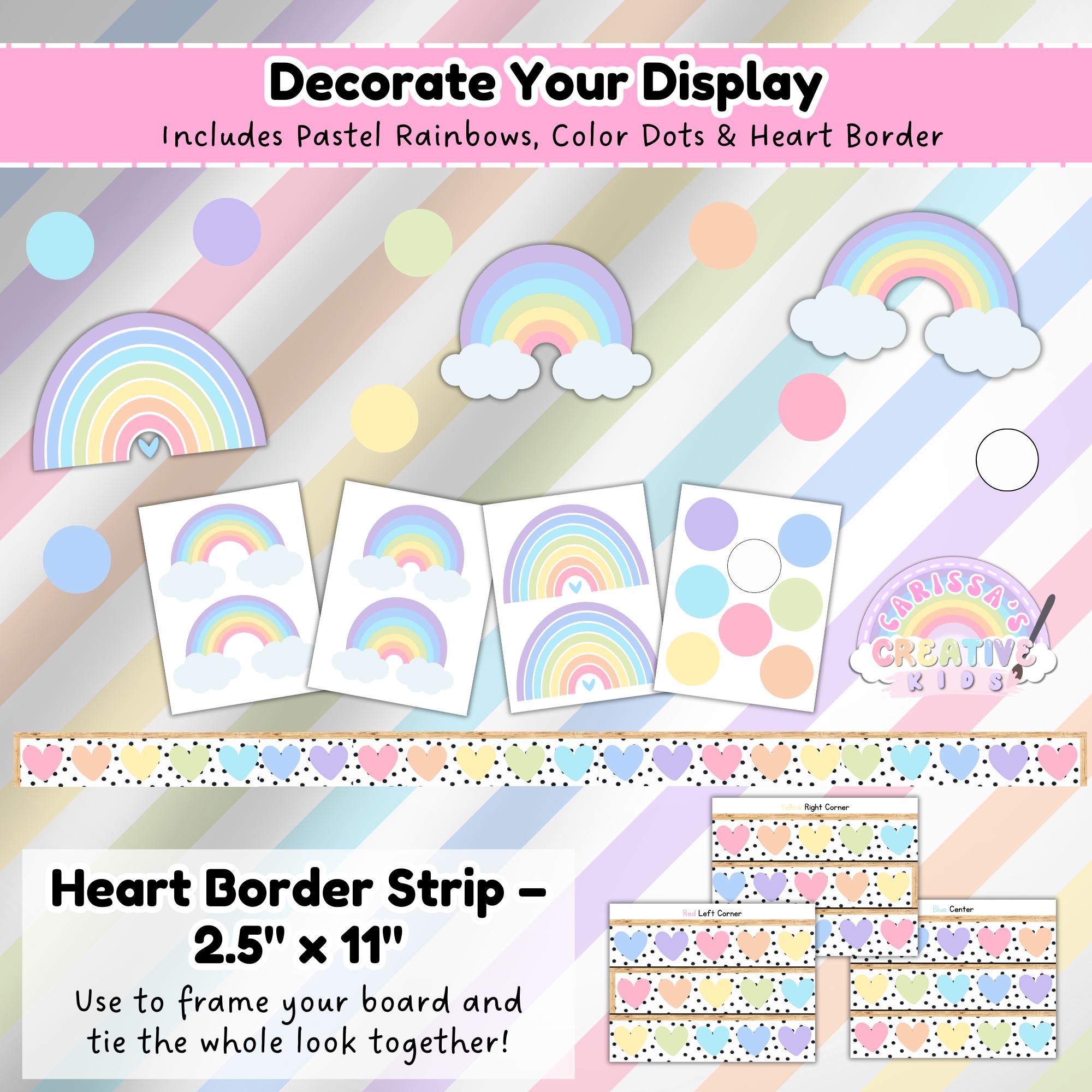 Circle Time Board | Pastel Weekly Focus Board for Preschool & Daycare ...