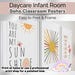 Daycare Infant Classroom Boho Rainbow Theme Posters | Neutral Infant ...