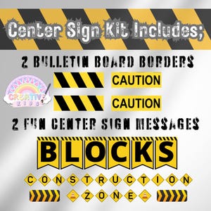 Daycare & Preschool Block Center Bulletin Board Kit | Preschool Center ...