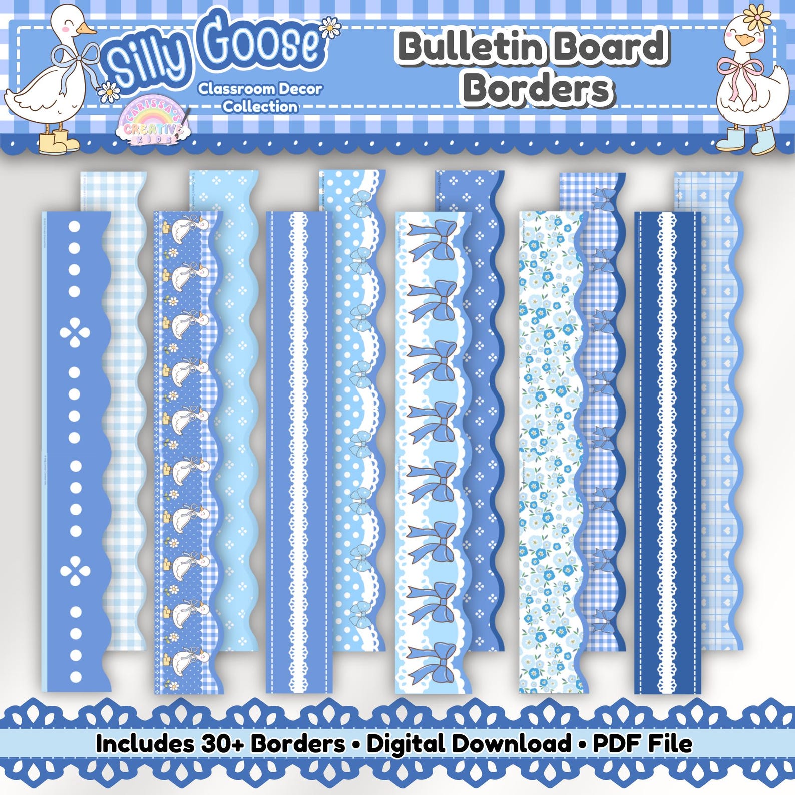 Silly Goose Bulletin Board Borders | Printable Classroom Decor ...