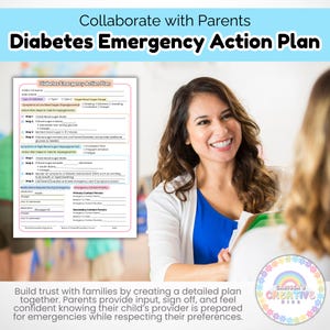 Daycare Forms- Diabetes Emergency Action Plan & Written Consent Form ...