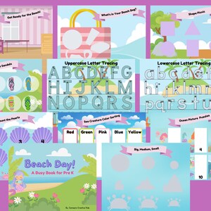 Preschool Busy Book | Beach Day | Daycare Activities | Quiet Time ...