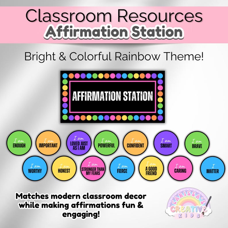 Affirmation Station | Classroom Decor | Daycare Printable | Preschool ...