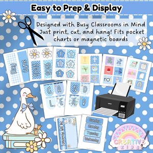 Silly Goose Classroom Decor Calendar | Editable Preschool and Daycare ...