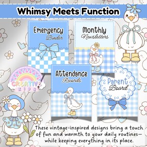 Editable Binder Covers and Spines | Silly Goose Classroom Decor Theme ...