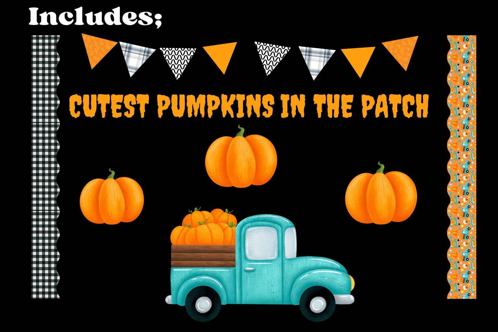 Cutest Pumpkins in the Patch Bulletin Board Kit Classroom - Etsy