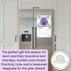 2025 Handprint Calendar | Printable Keepsake Art | Perfect Gift for ...