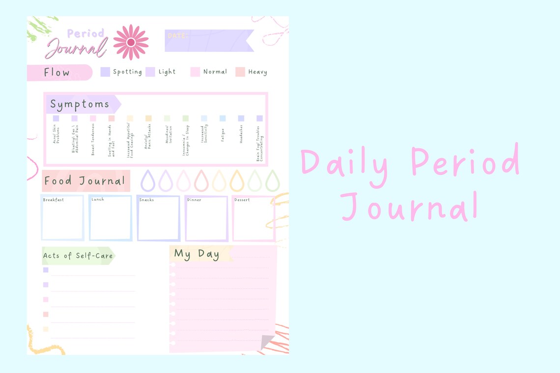 PMS/ PMDD/ Period Tracker and Journal Premenstrual Dysphoric - Etsy