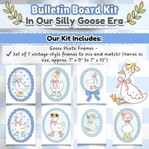 Vintage Retro Country Goose Bulletin Board Kit | Silly Goose Era ...