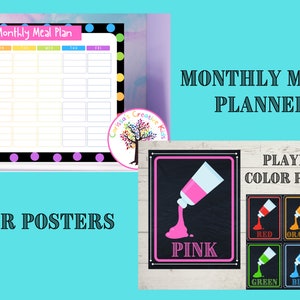 Rainbow Classroom Decor Bundle Daycare Preschool Home Daycare Includes ...