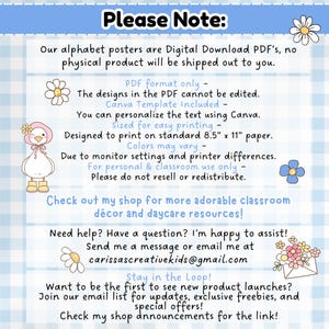 Classroom Alphabet Posters | ABC Playroom Prints Wall Decor | Daycare ...