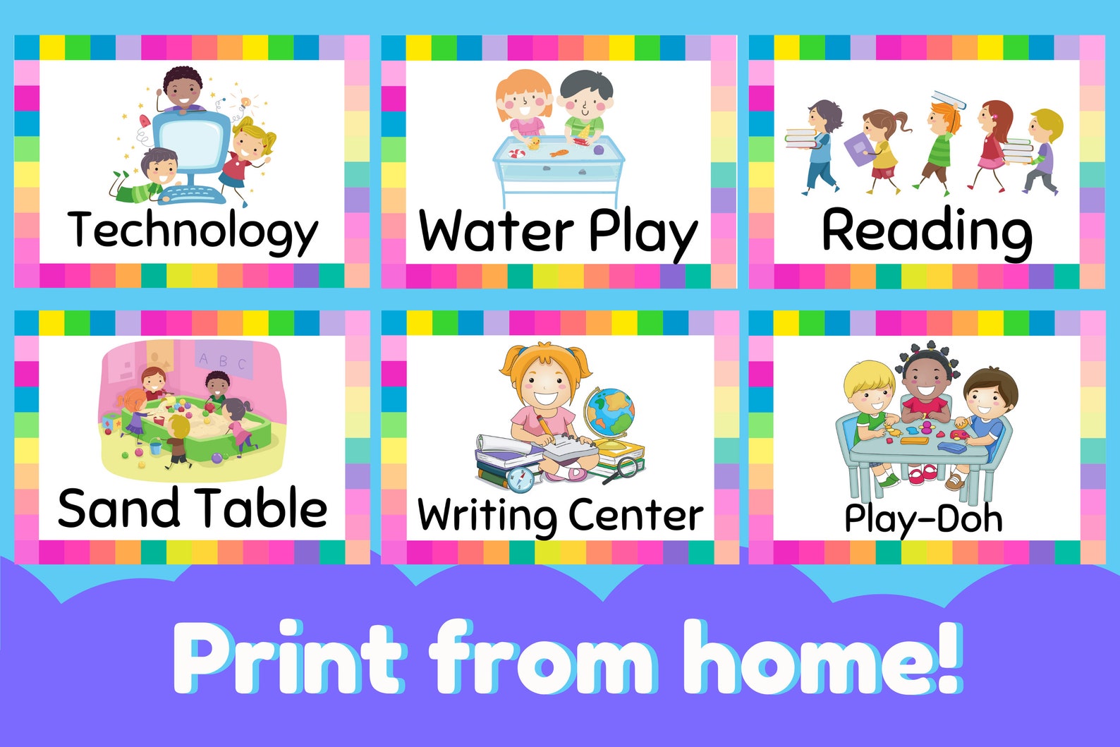 Center Signs for Daycare or Preschool Classrooms 31 PDF Printable ...