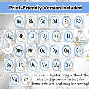 Classroom Alphabet Posters | ABC Playroom Prints Wall Decor | Daycare ...