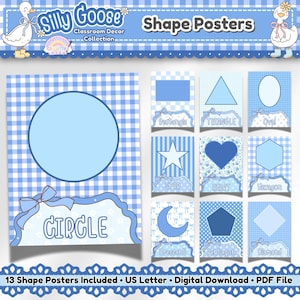 Printable Shape Posters | Silly Goose Classroom Decor | Educational ...