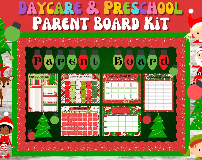 Daycare Parent Board| Childcare Information Bulletin Board Templates ...