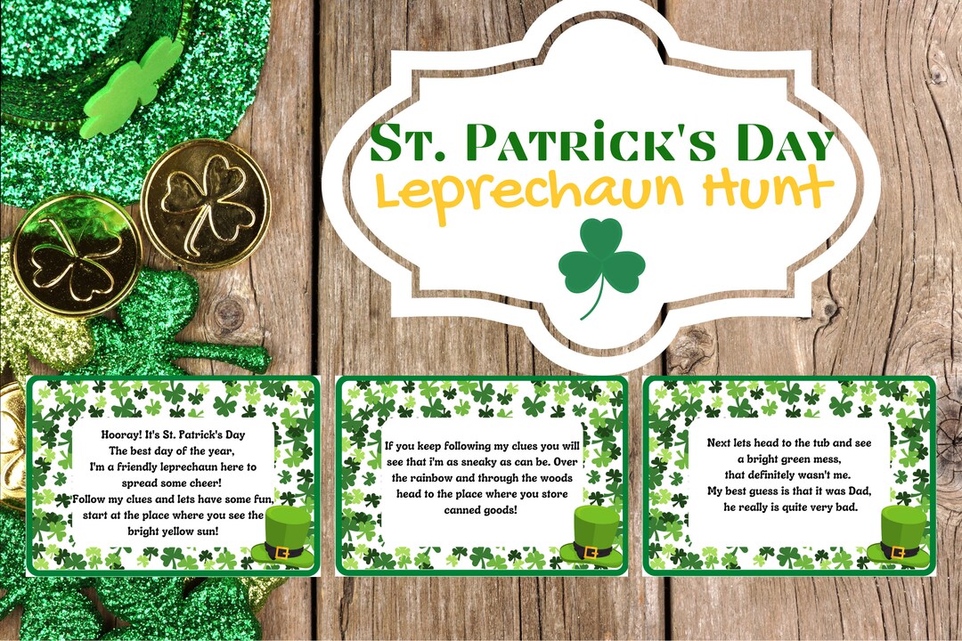 St. Patrick's Day Leprechaun Scavenger Hunt | Daycare Activity ...