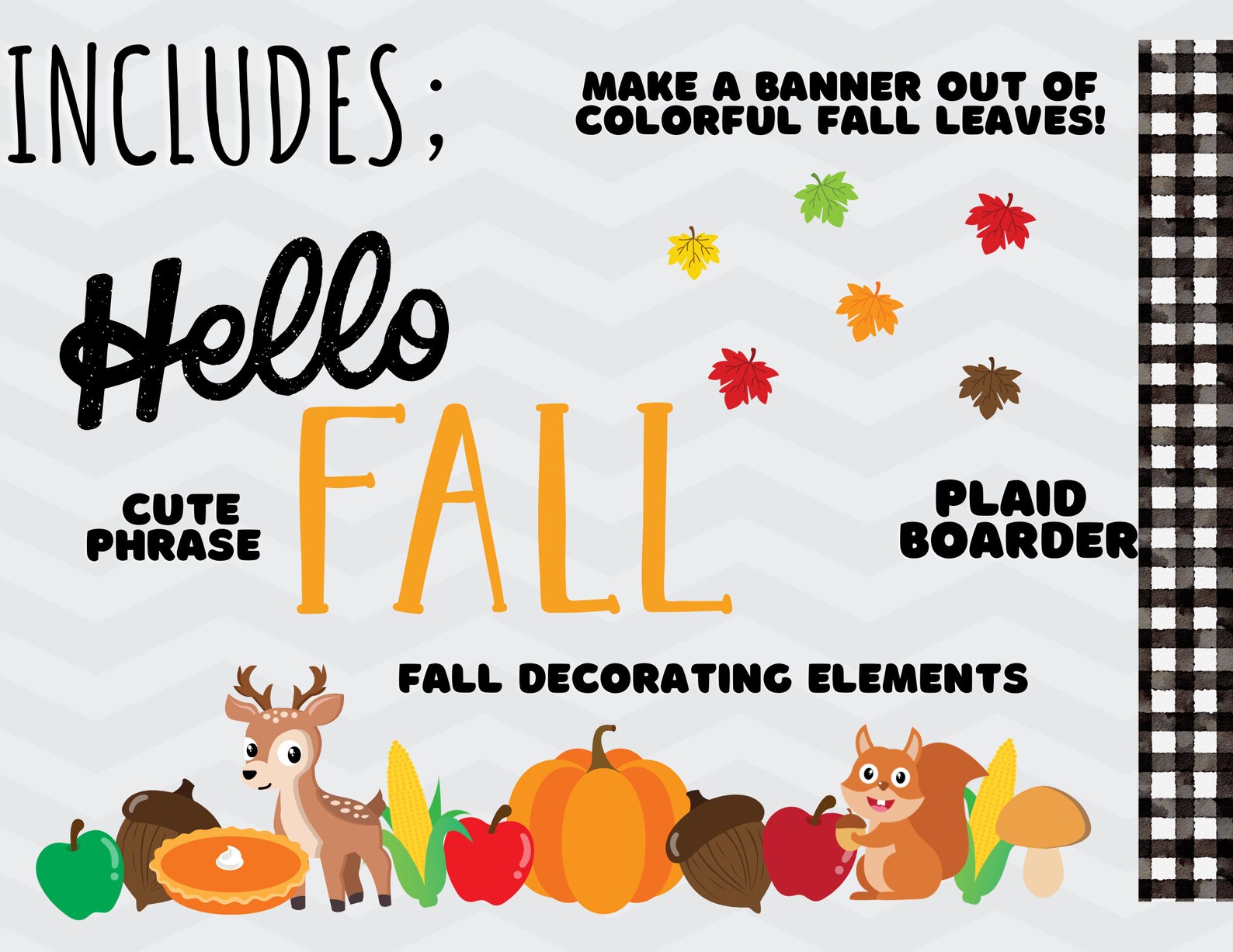 Fall Classroom Bulletin Board | Cute Halloween Class Decor | Autumn ...
