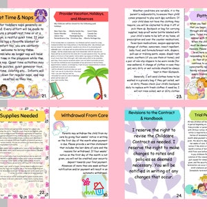 The Whole Package Childcare Enrollment Forms With Childcare Contract ...