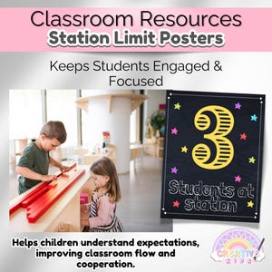 Classroom Center Station Limit Posters | Students at Station Limit ...
