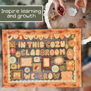 Cozy Cottage Classroom Printable Bulletin Board Kit | Cottagecore ...
