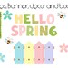 Hello Spring Bulletin Board Kit Classroom Decor Daycare Preschool ...