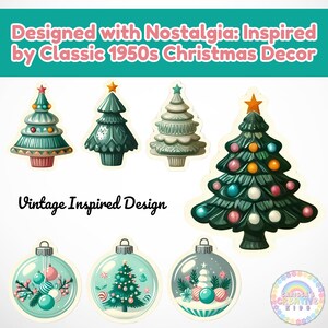 Vintage Christmas Bulletin Board Kit Retro Inspired Classroom Decor ...