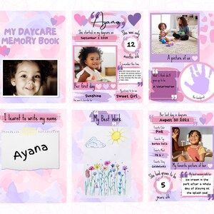 Daycare Memory Book | Daycare Goodbye Gift | Childcare Memories ...